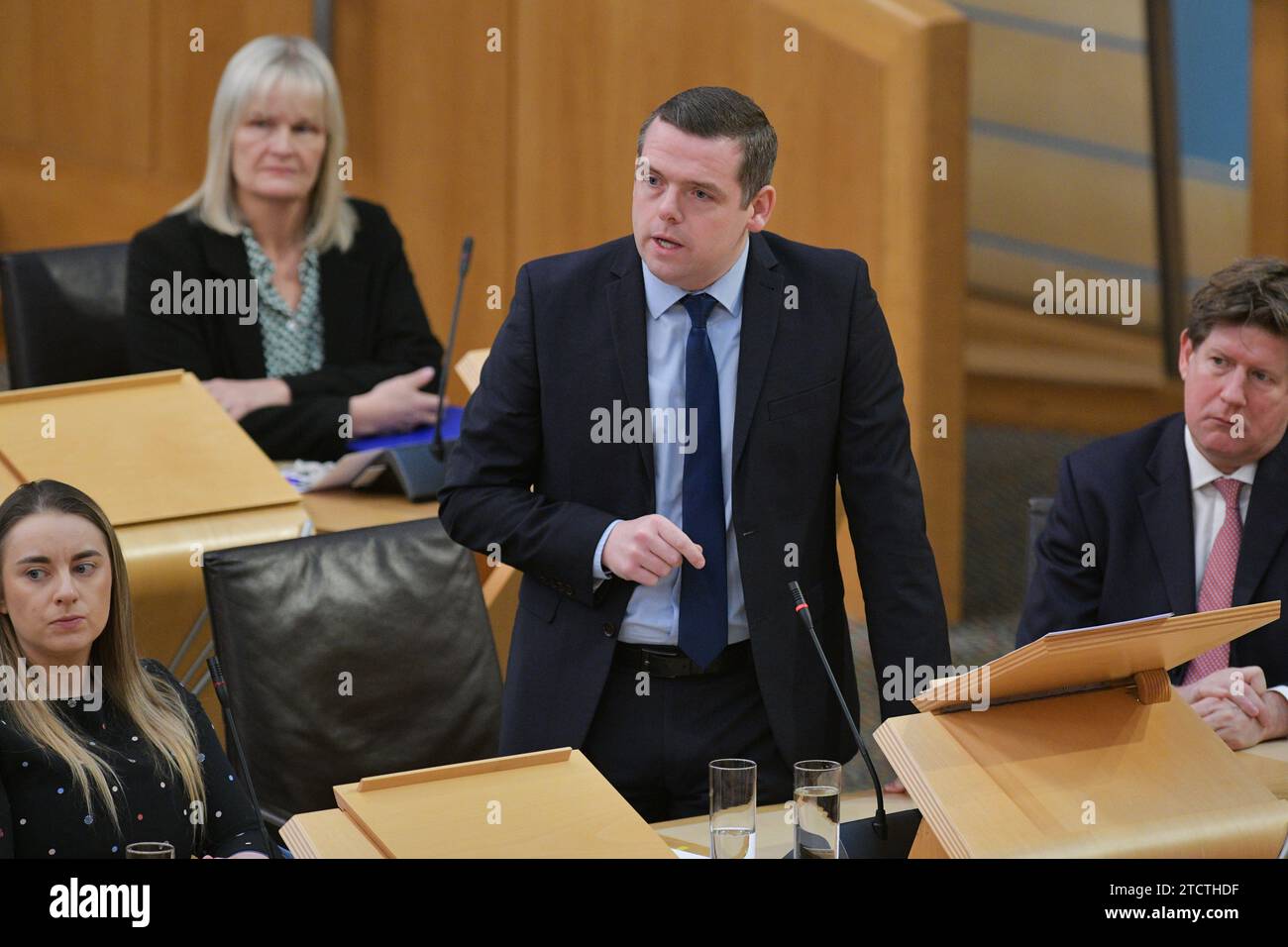 Edinburgh Scotland, UK 14 December 2023. Leaders of the Scottish ...