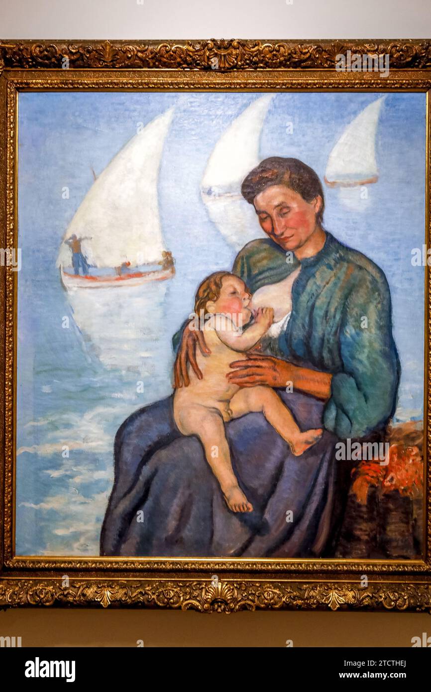 Maricel museum, Sitges, Spain Joaquim Sunyer I de mire, Motherhood ...