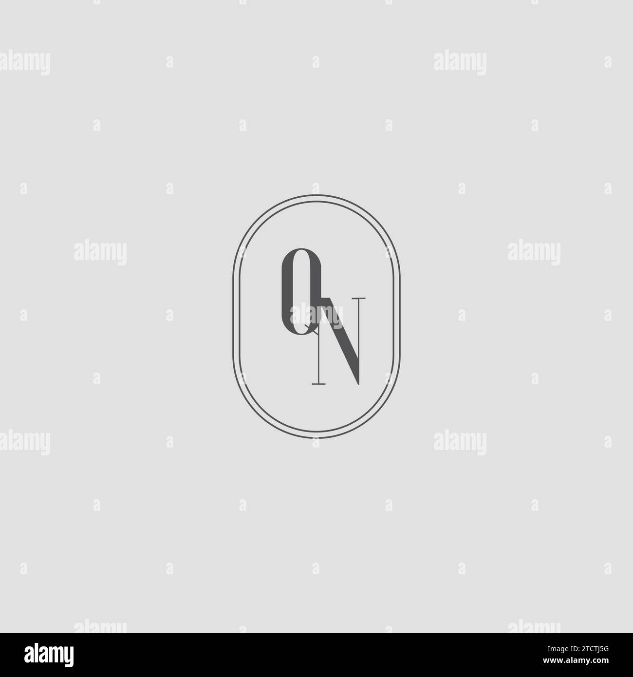 Initial QN wedding monogram logo design vector graphic Stock Vector Image & Art - Alamy