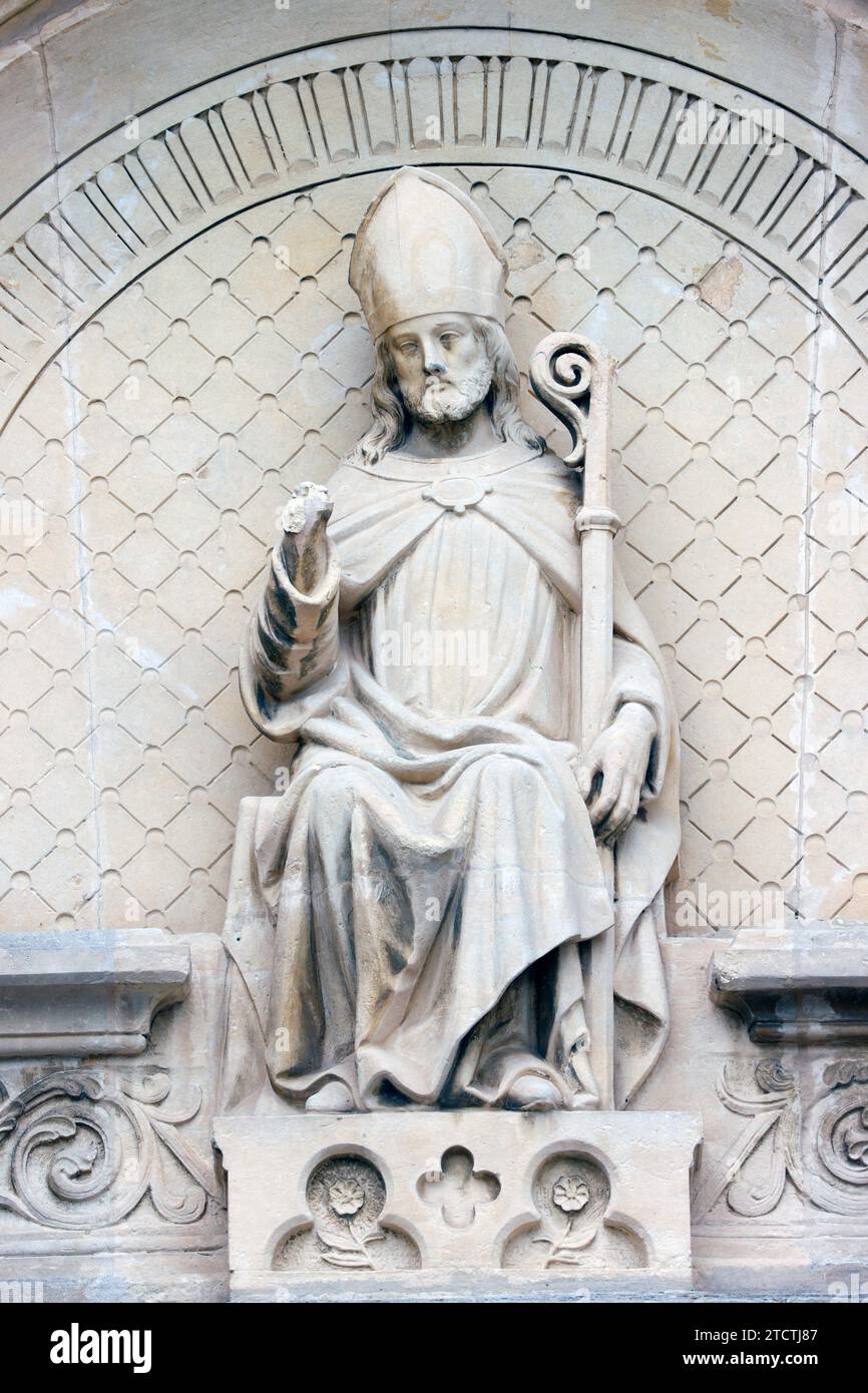 Saint Augustin church. Life of Saint Augustine of Hippo. Deauville ...