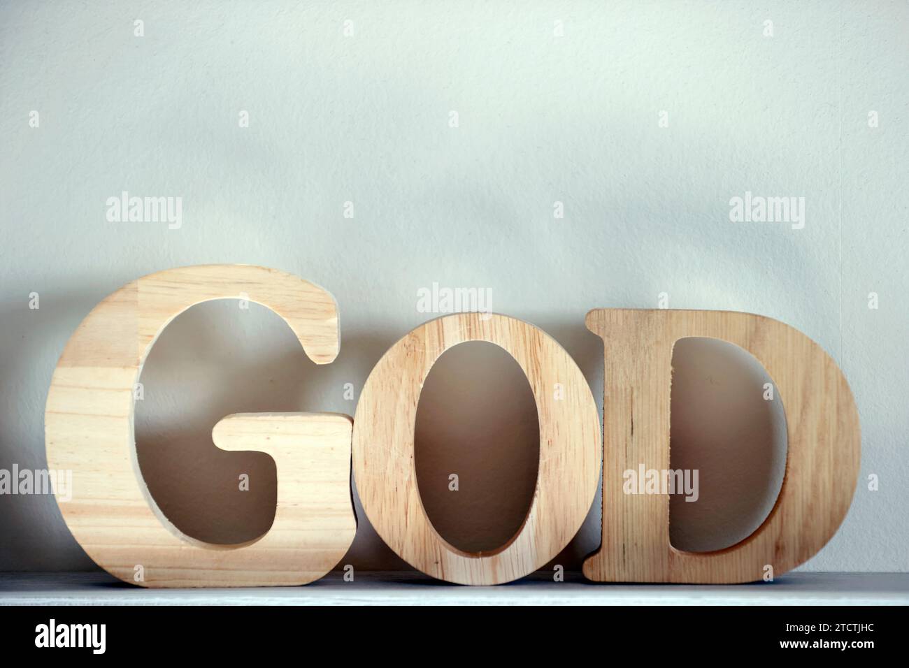 Wooden letters forming the name of GOD Stock Photo - Alamy