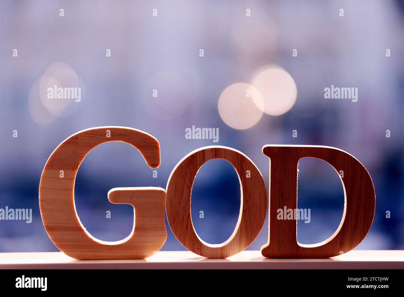 Wooden letters forming the name of GOD Stock Photo - Alamy