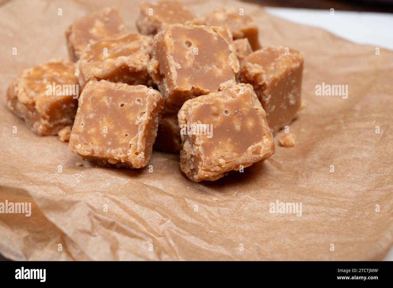 American sweets, homemade butter fudges, confection made by mixing ...