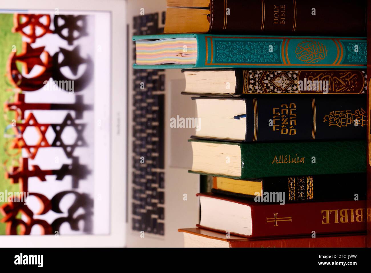 Christianity, Islam and Judaism. Bible, Quran and Torah. Interfaith or ...