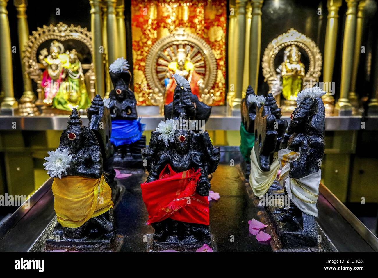 Murthi (God statues) in Sri Ayyappan hindu temple, Paris Stock Photo ...