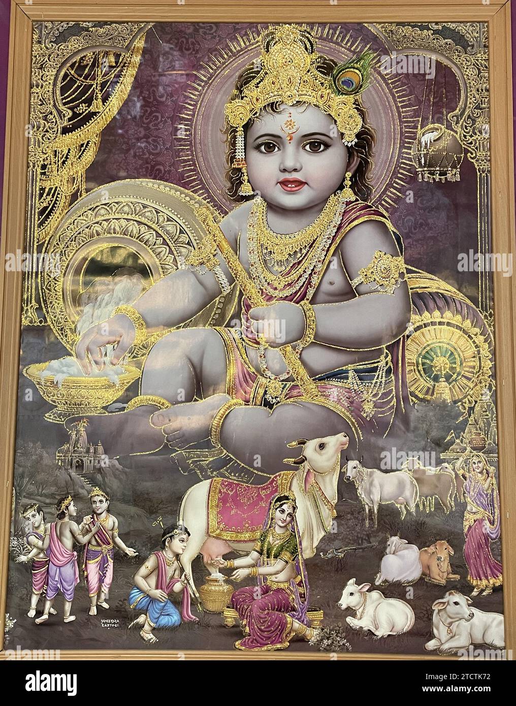 Lord Krishna Baby Hd Hand Carved Baby Krishna Resin Sculpture Lord