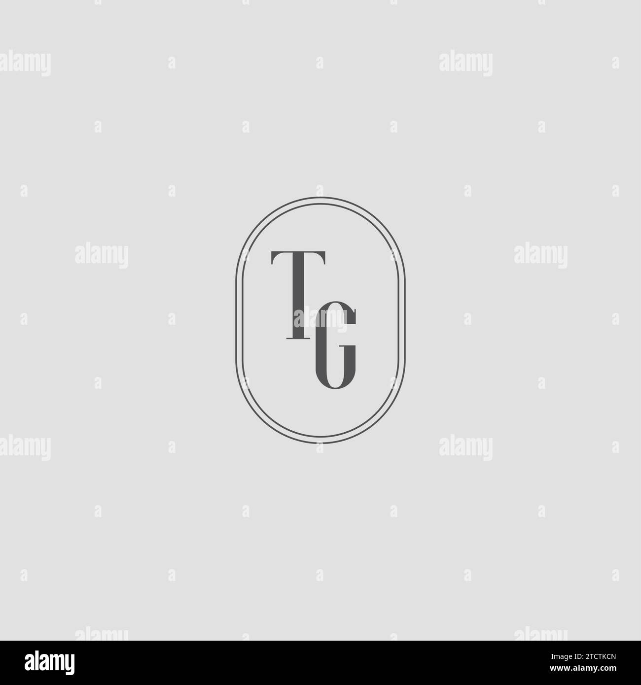 Initial TG wedding monogram logo design vector graphic Stock Vector ...
