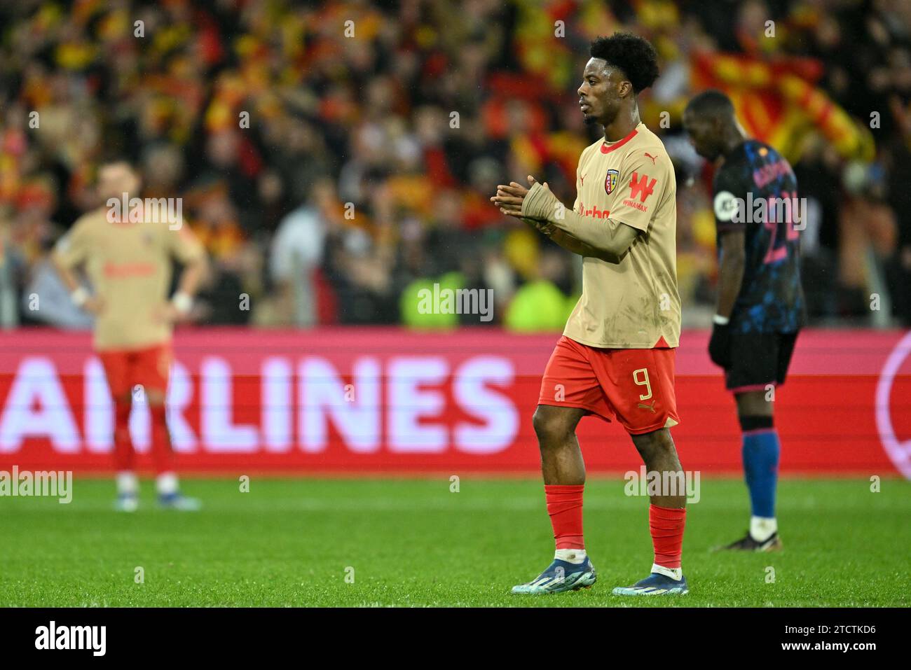 Elye Wahi (9) of RC Lens pictured during the Uefa Champions League ...