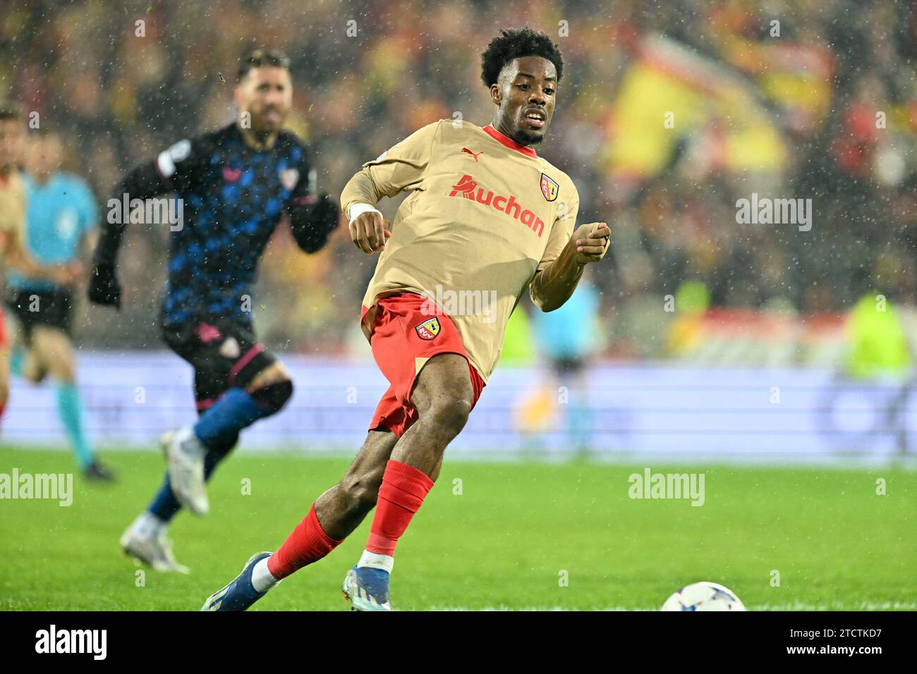 Elye Wahi (9) of RC Lens pictured during the Uefa Champions League ...