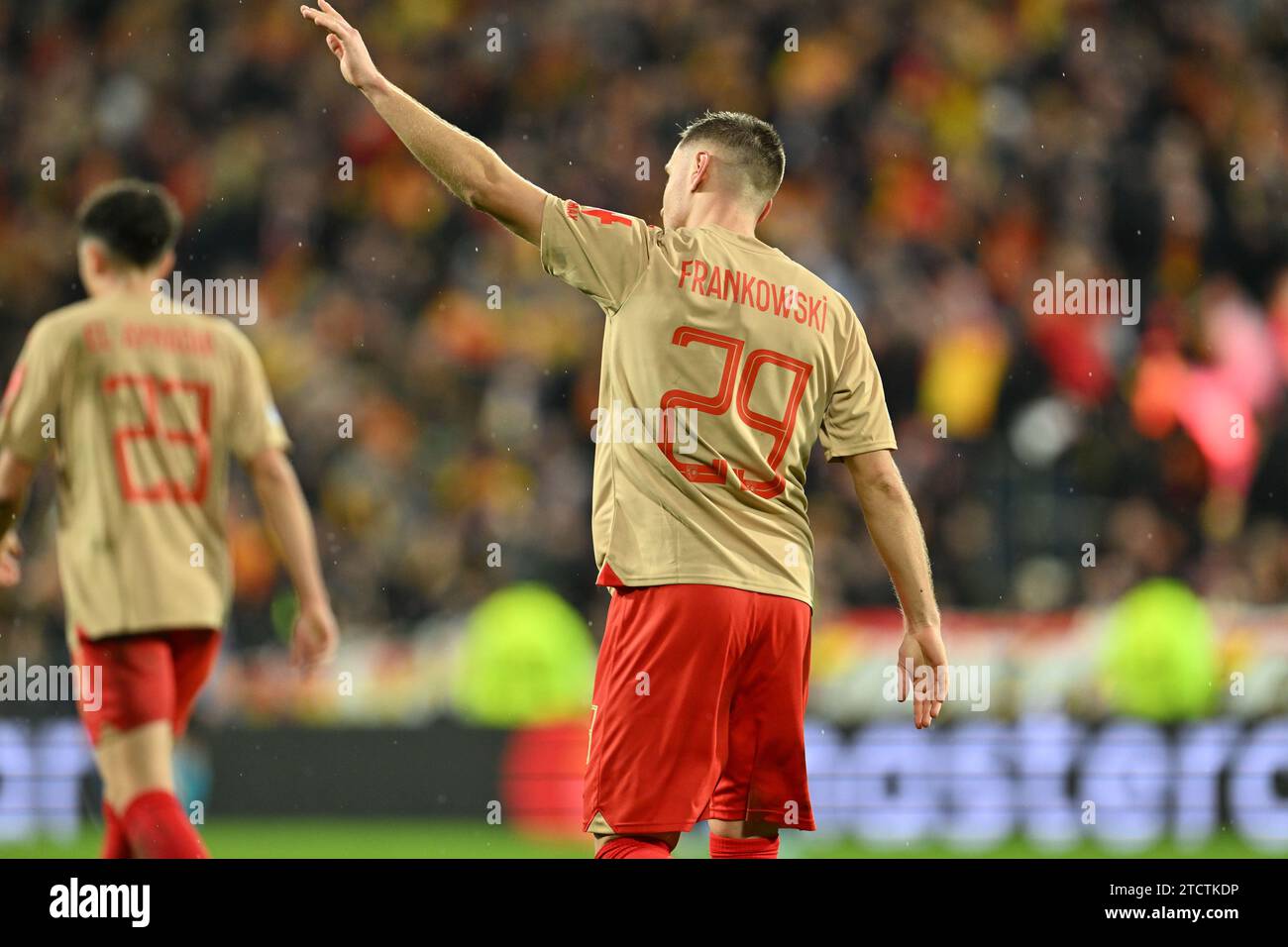 Przemyslaw Frankowski (29) of RC Lens celebrates after scoring the 1-0 ...