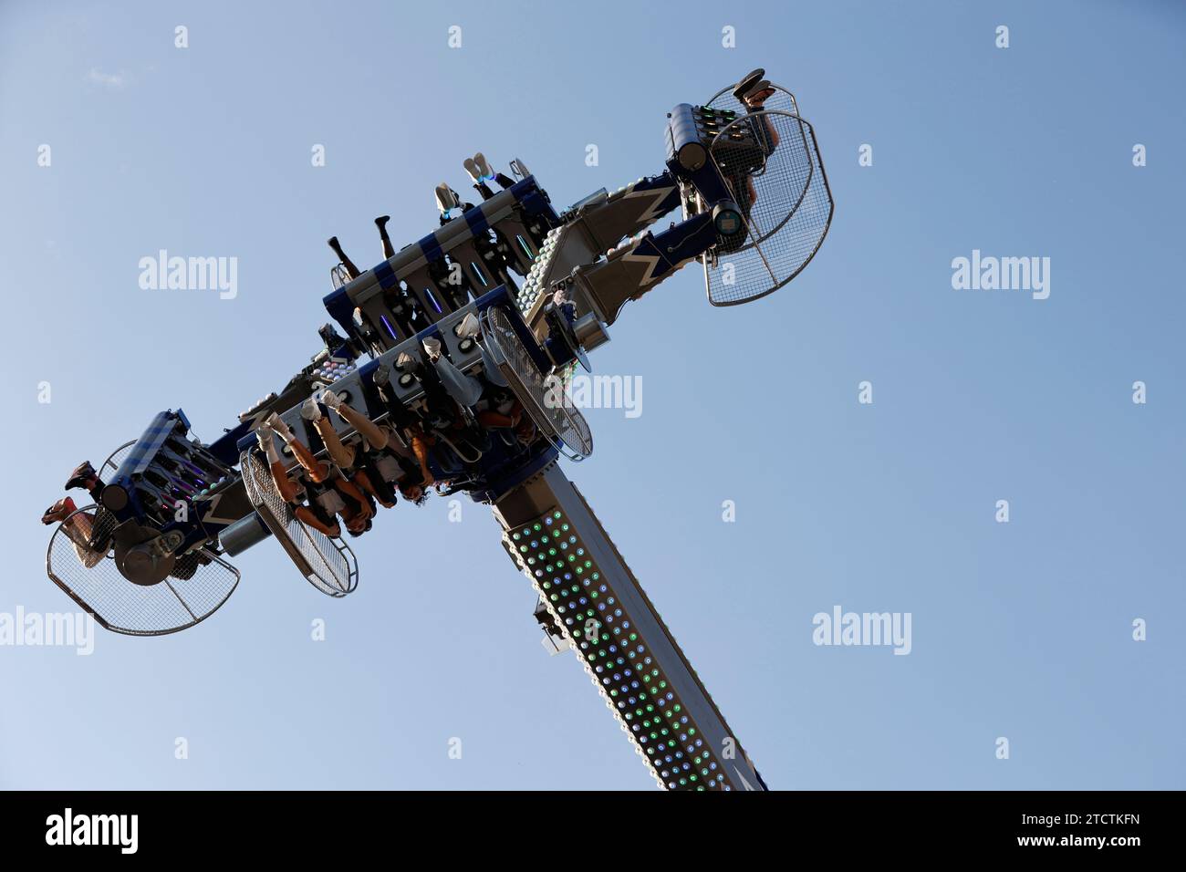 Ride at Fun fair in Saint Germain en Laye, France Stock Photo - Alamy