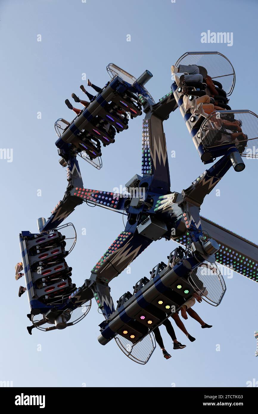 Ride at Fun fair in Saint Germain en Laye, France Stock Photo - Alamy