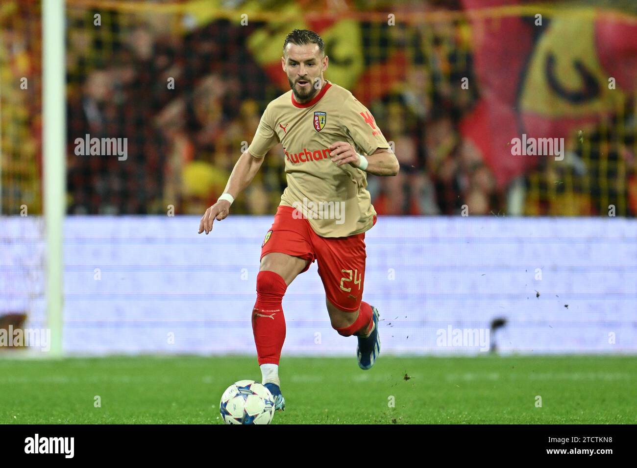 Jonathan Gradit (24) of RC Lens pictured during the Uefa Champions ...