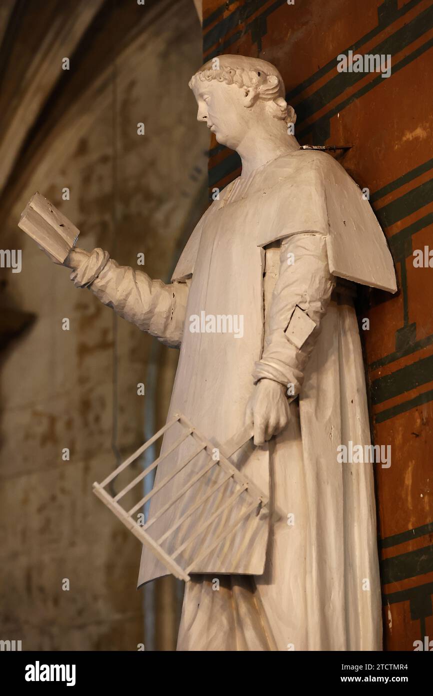 Notre Dame de la Couture catholic basilica, Bernay, Eure, France. Saint ...