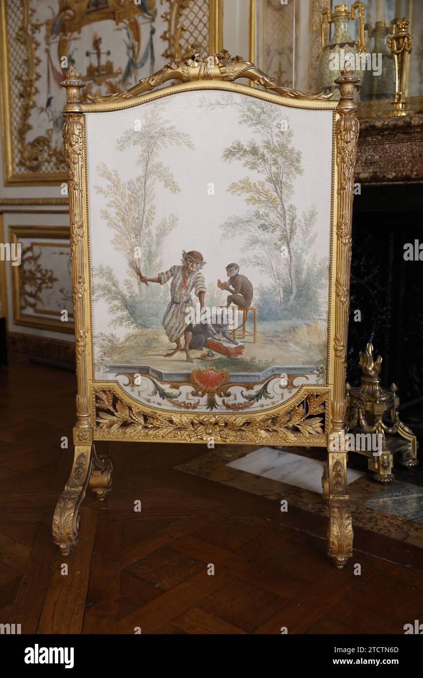 Chantilly castle, Conde museum, Chantilly, Oise, France. Grande ...