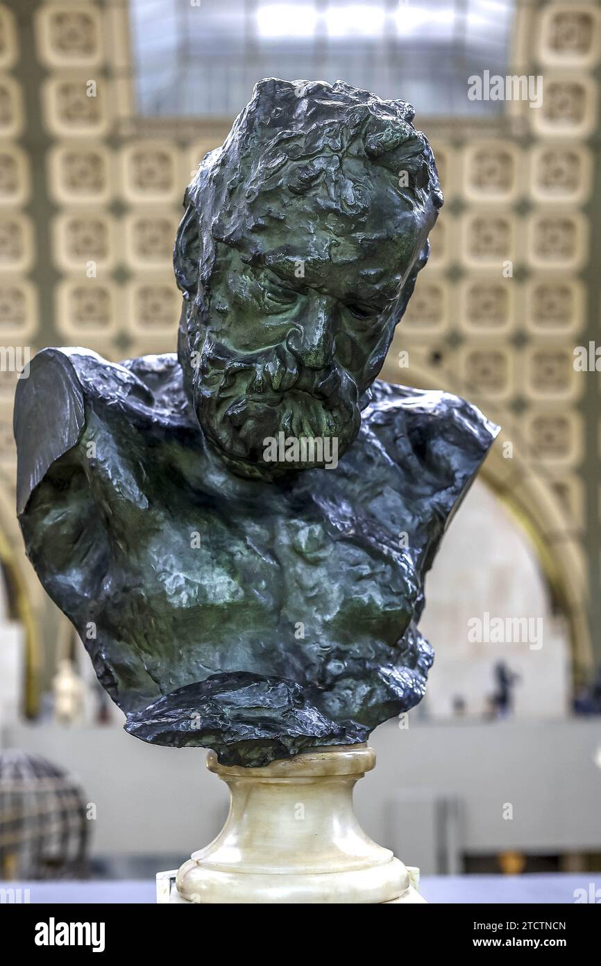 Orsay museum, Paris, France Auguste Rodin, Victor Hugo, second version ...