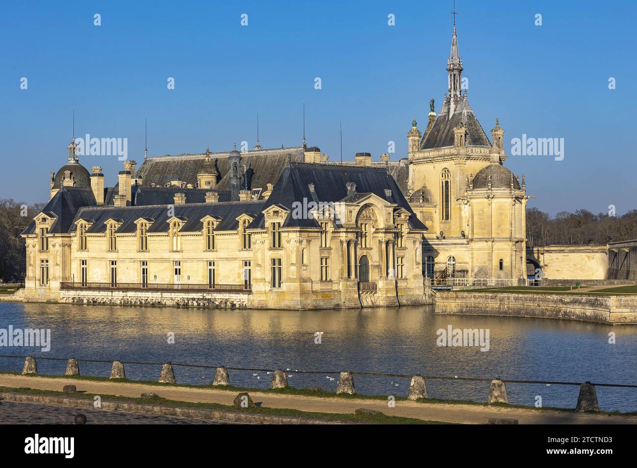 Chantilly castle, Conde museum, Chantilly, Oise, France Stock Photo - Alamy