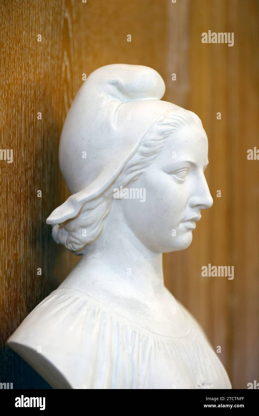 Statue of Marianne, national symbol of the French Republic. Saint ...