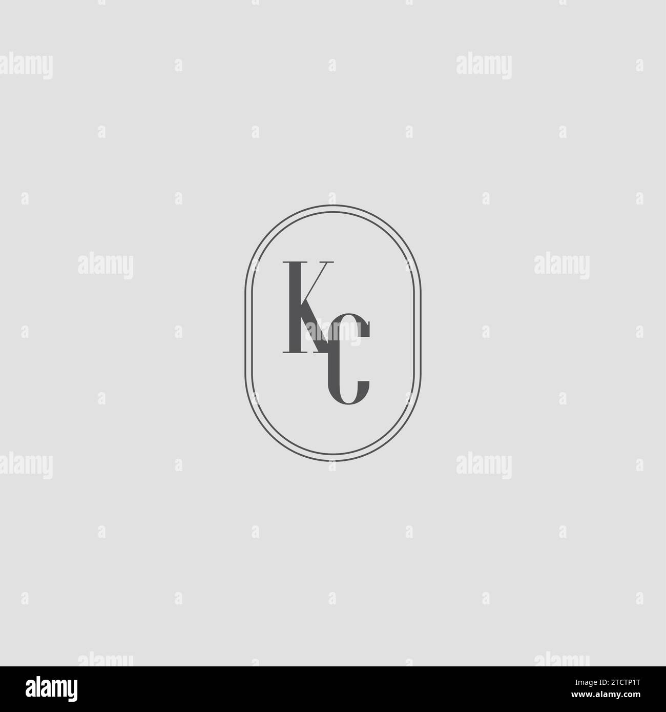 Initial KC wedding monogram logo design vector graphic Stock Vector Image & Art - Alamy