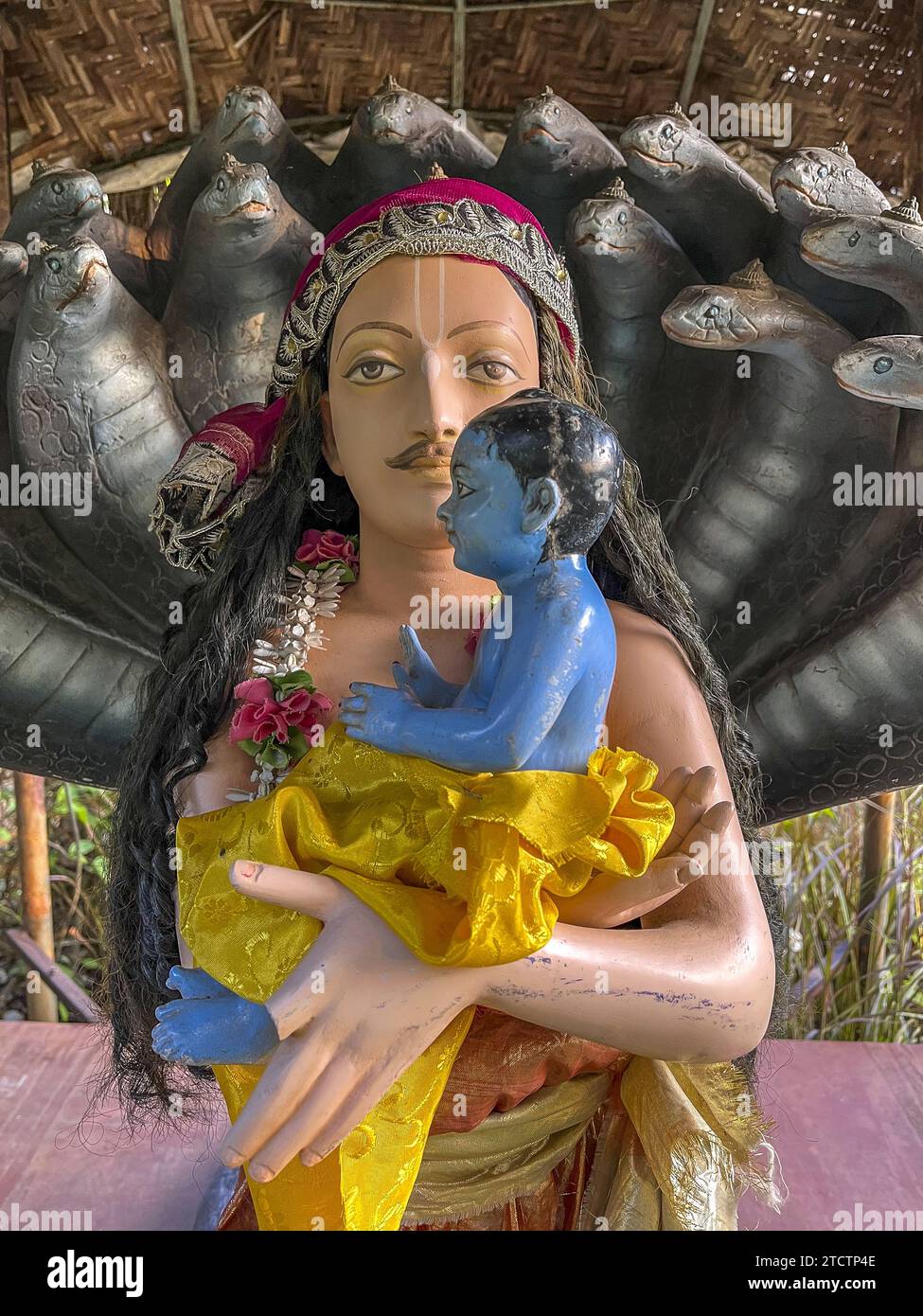 Murthi (statue) in Govardhan Ecovillage, Maharashtra, India. Bal ...