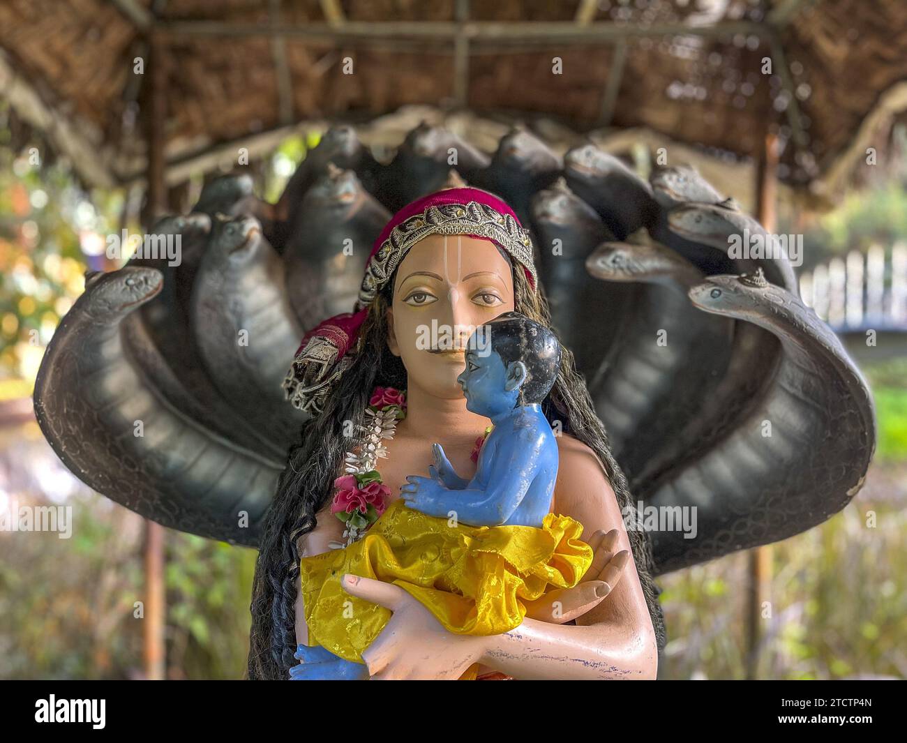 Murthi (statue) in Govardhan Ecovillage, Maharashtra, India. Bal ...