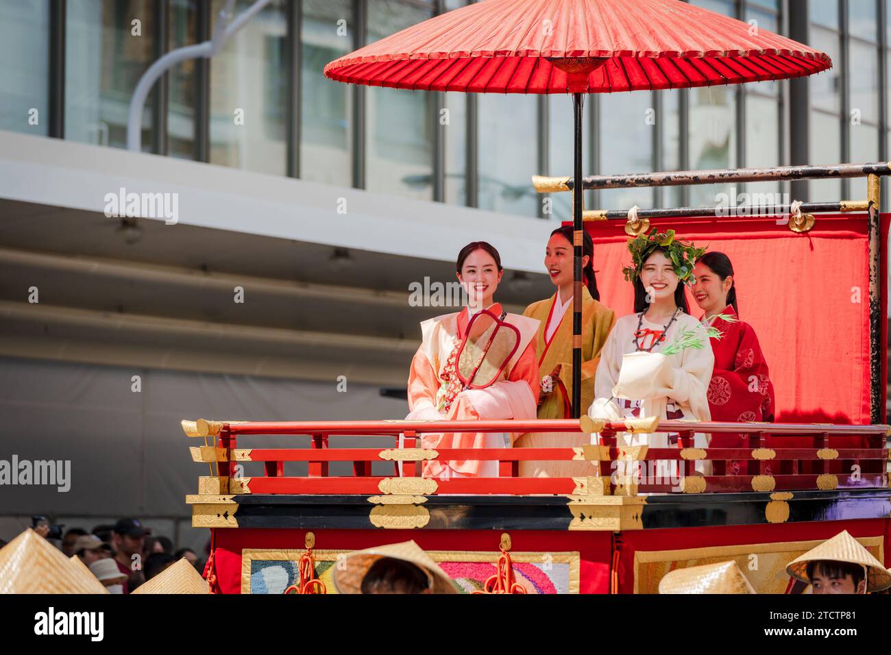 Kyoto, Japan - July 24 2023 : Gion Matsuri Festival, Hanagasa Junko ...