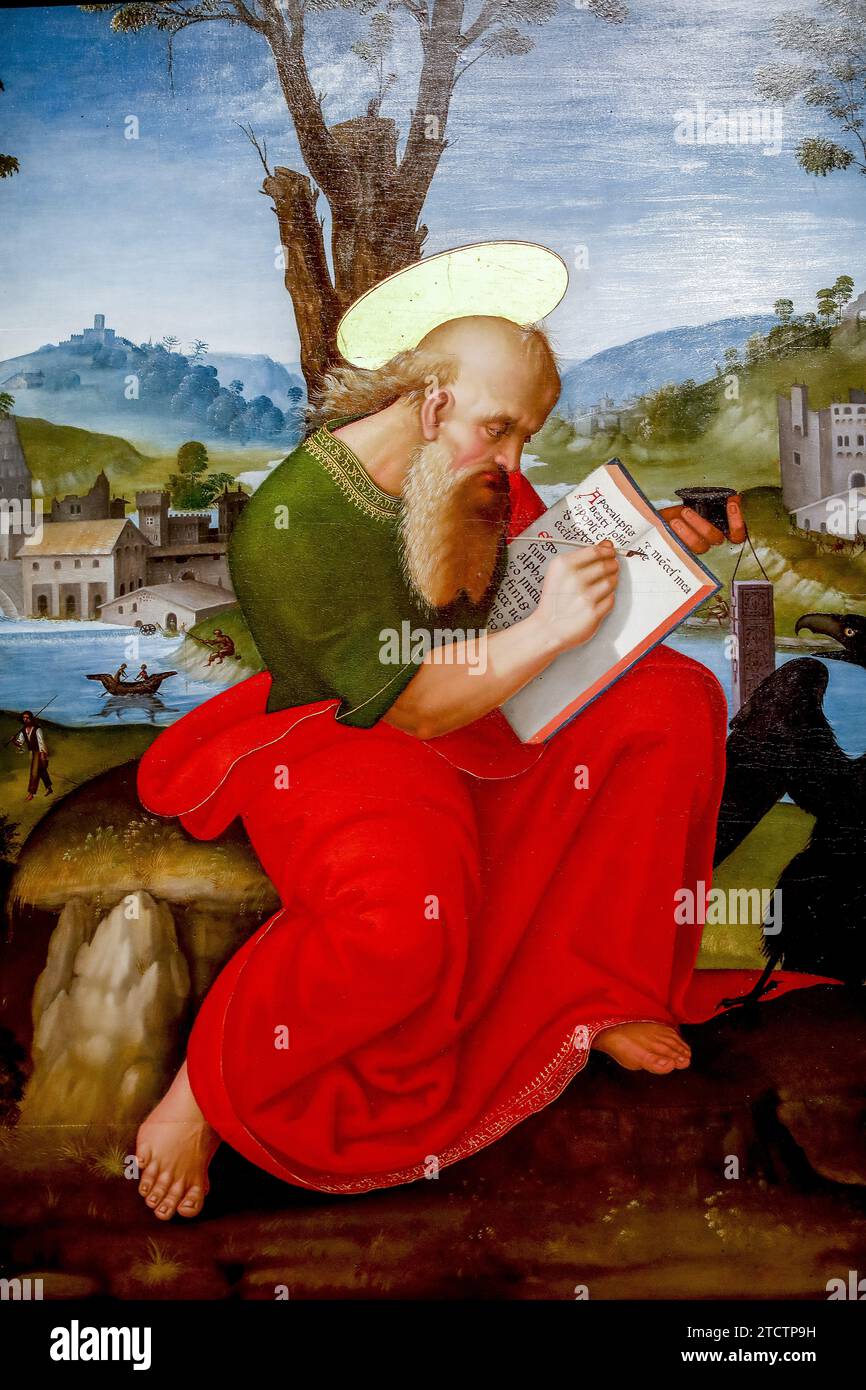 Galleria Nazionale dell’Umbria, Perugia, Umbria, Italy Berto di Giovanni, St John the Evangelist ...