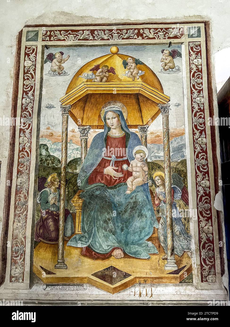 Fresco 7th century church hi-res stock photography and images - Alamy