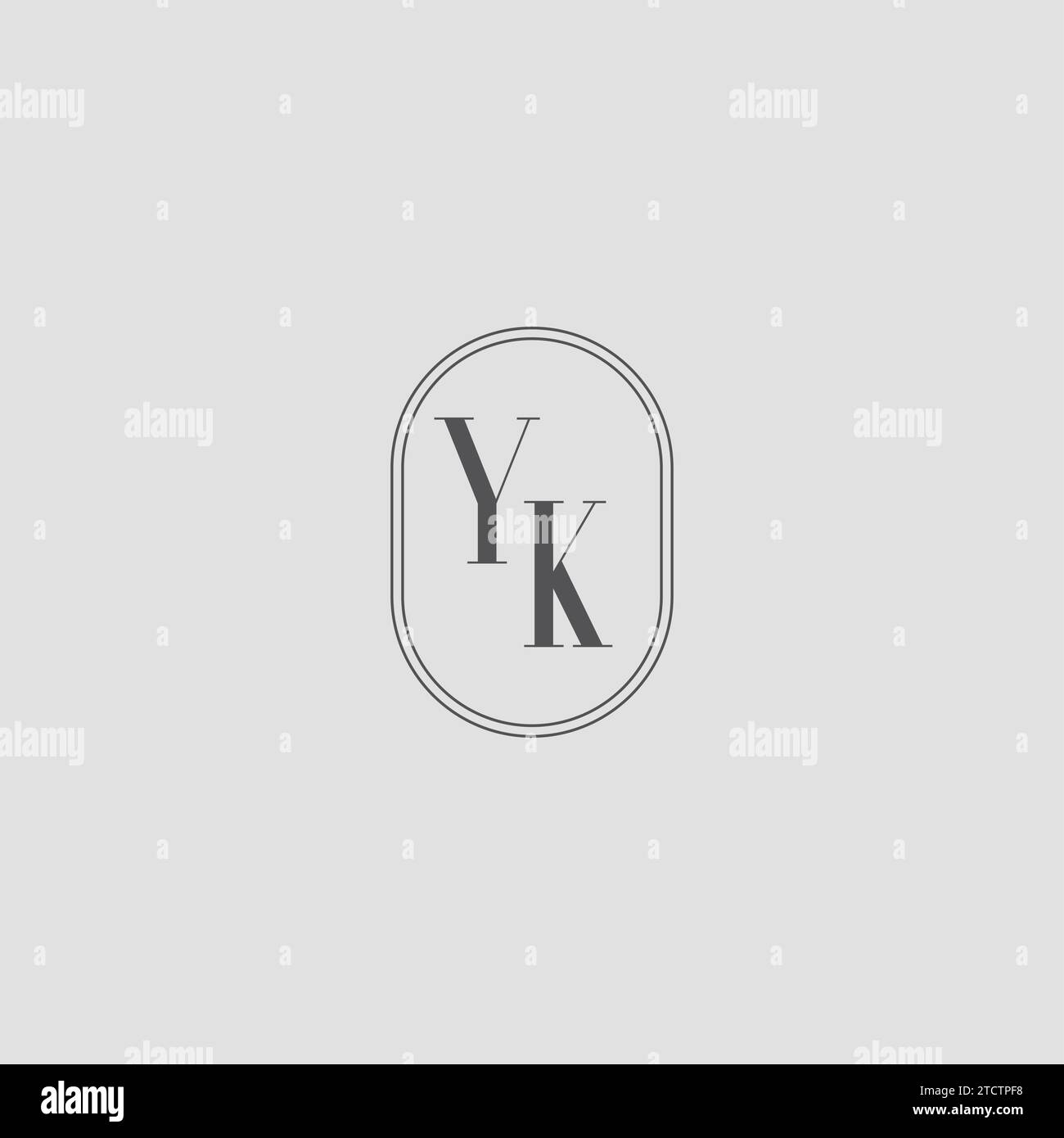 Initial YK wedding monogram logo design vector graphic Stock Vector Image & Art - Alamy