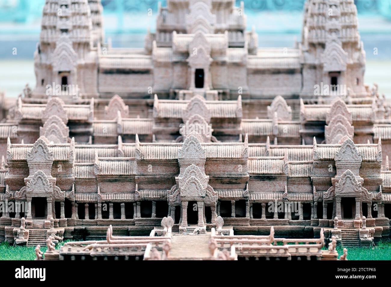 Model of the famous Angkor Wat temple. Phnom Penh. Cambodia. Phnom Penh ...