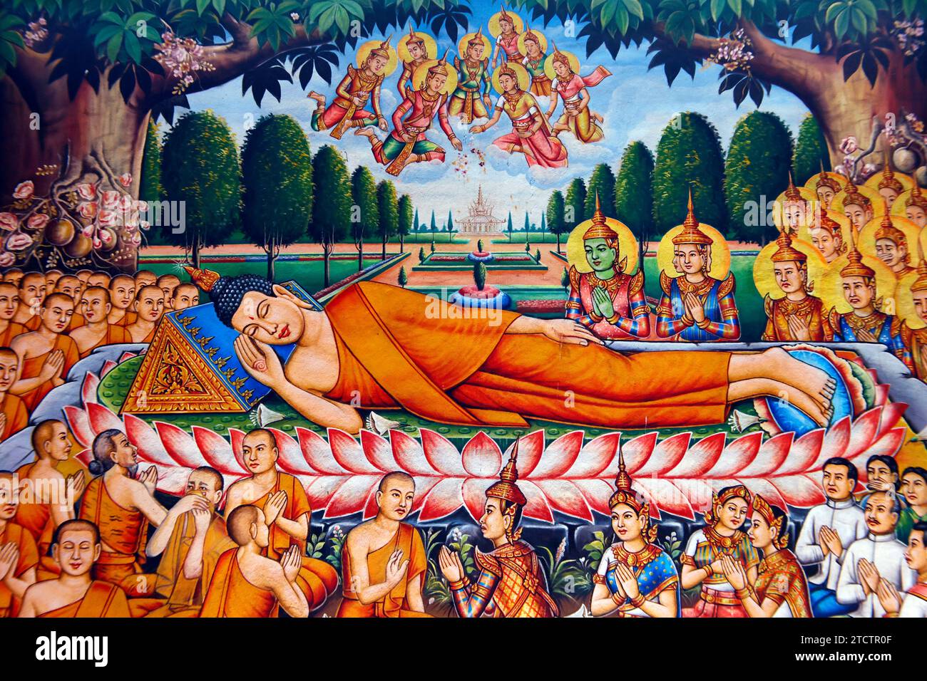 Mongkol Serei Kien Khleang Pagoda. Life of Siddhartha Gautama, the ...