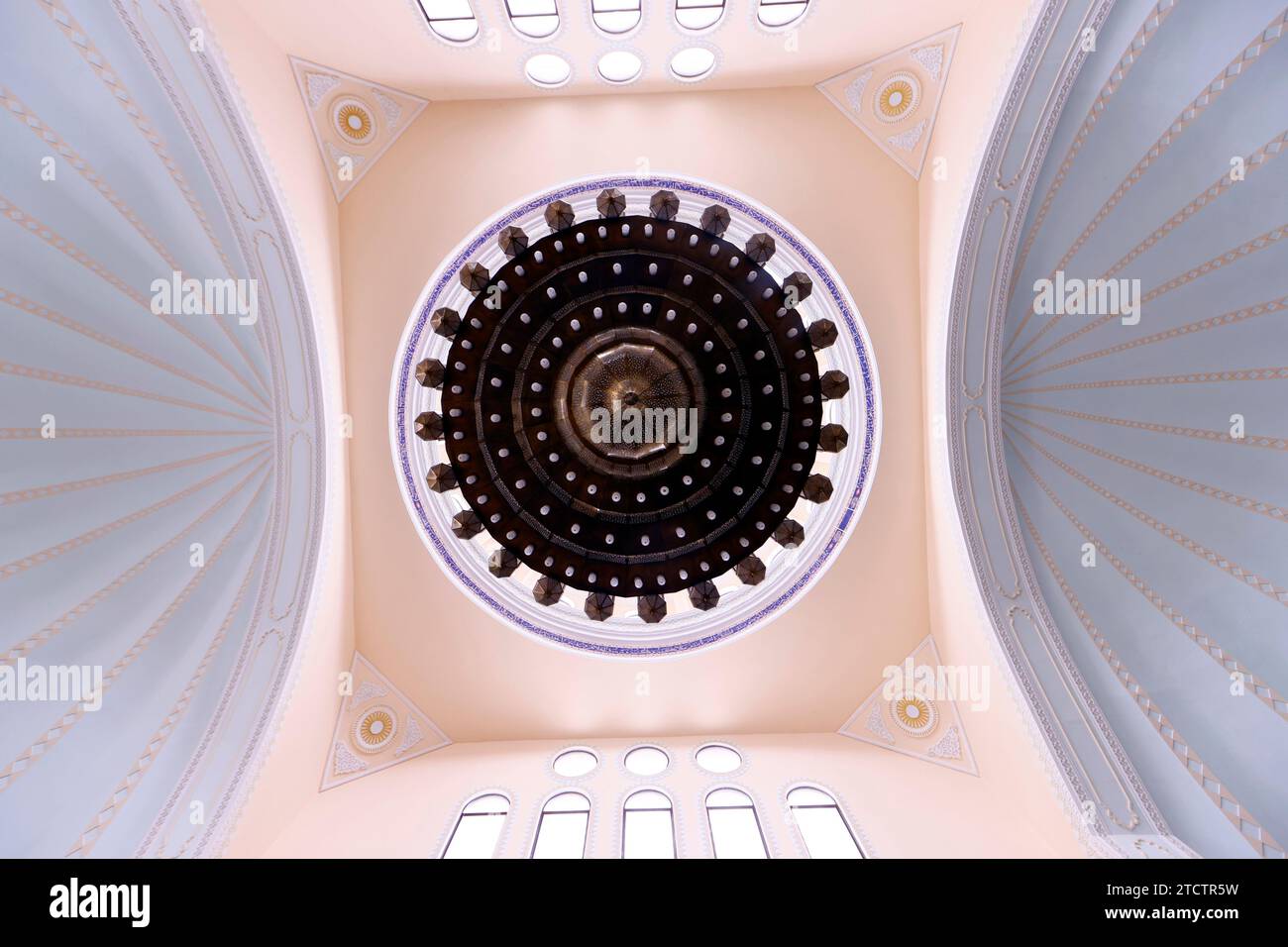 Al-Serkal Mosque. Chandelier. Phnom Penh. Cambodia Stock Photo - Alamy
