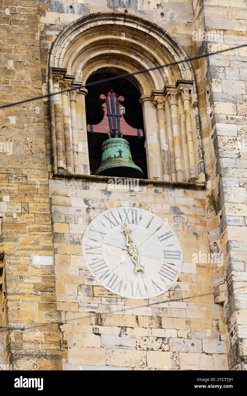 Clock and bell of the Cathedral of St Mary Major, Se De Lisboa, Santa ...