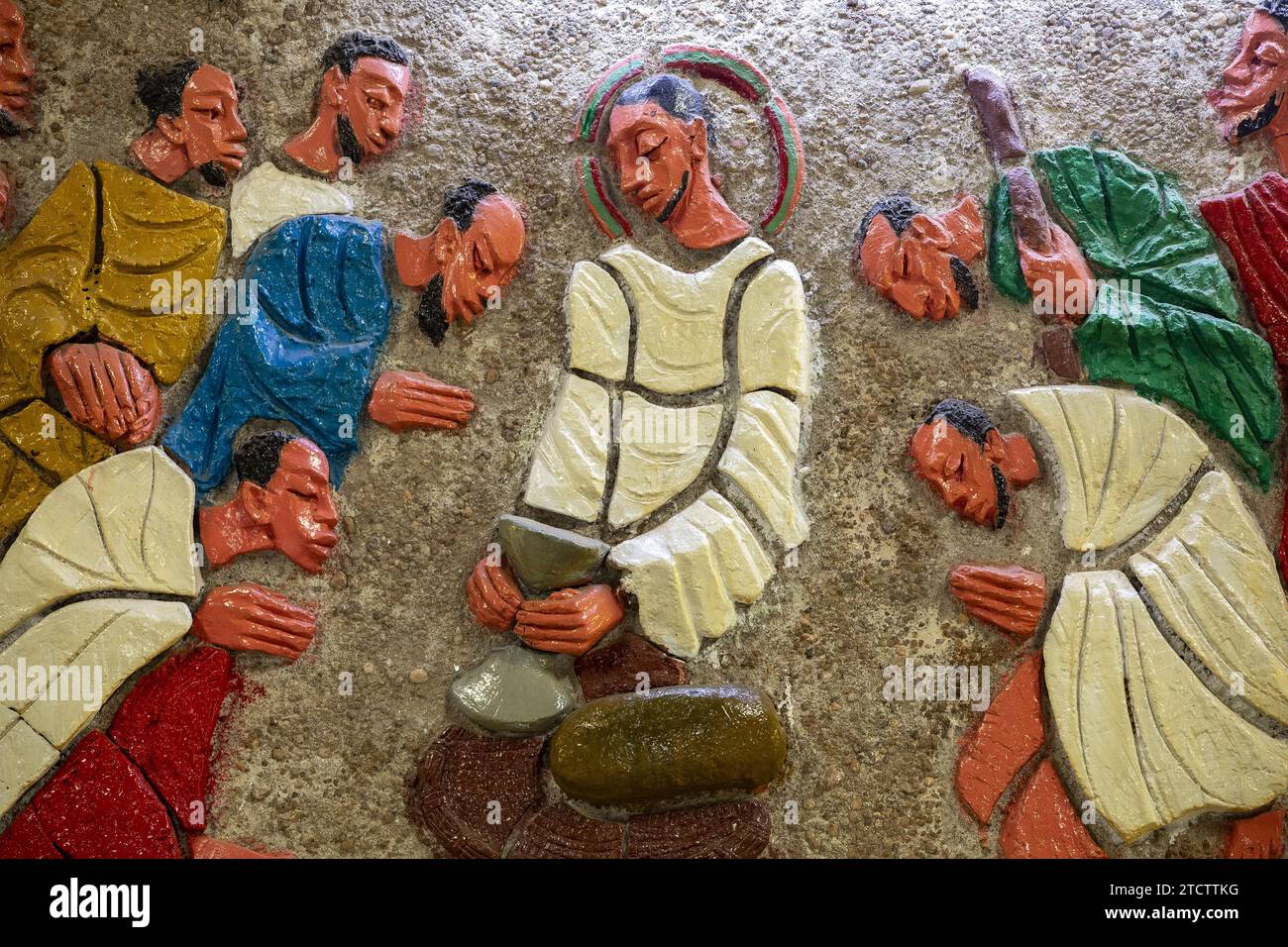 Relief in Saint Peter‰Ûªs catholic church, Karongi, Rwanda. The Last ...