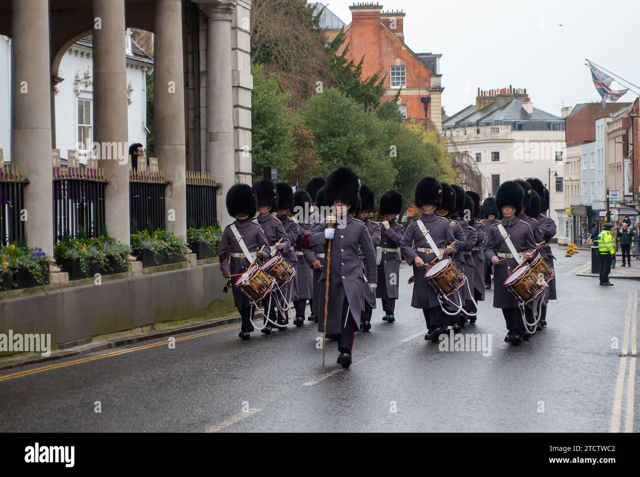 Windsor, Berkshire, UK. 14th December, 2023. The Changing the Guard in Windsor, Berkshire today ...