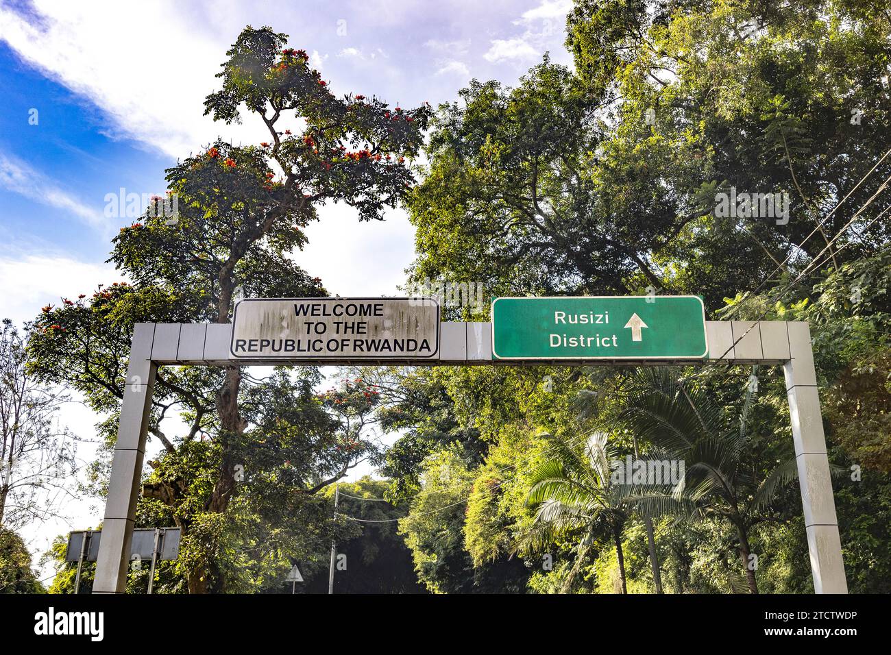 Signs in Cyangugu, Rwanda Stock Photo - Alamy
