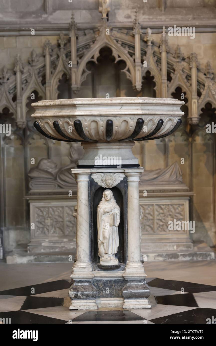 Stoup in Canterbury cathedral, Kent, U.K Stock Photo - Alamy