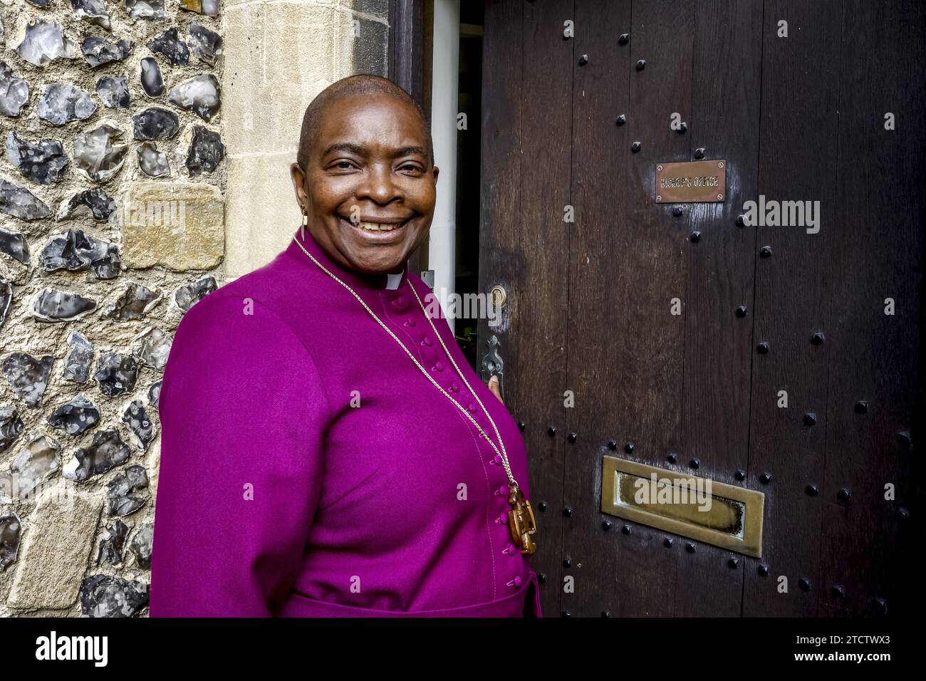 Rose Hudson-Wilkin, bishop of Dover, outside her office in Canterbury ...