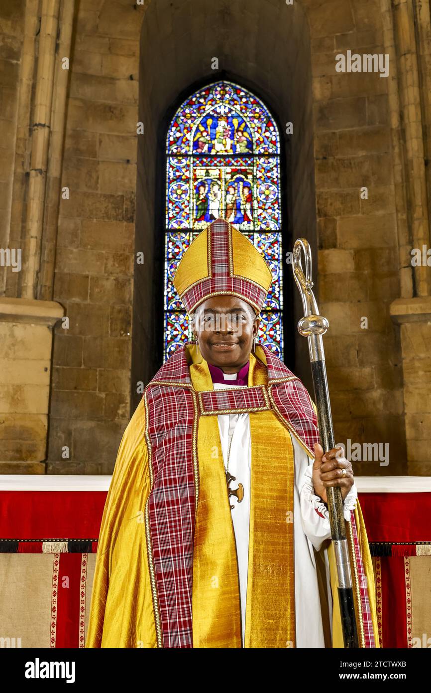 Rose Hudson-Wilkin, bishop of Dover, standing in the Jesus chapel in ...