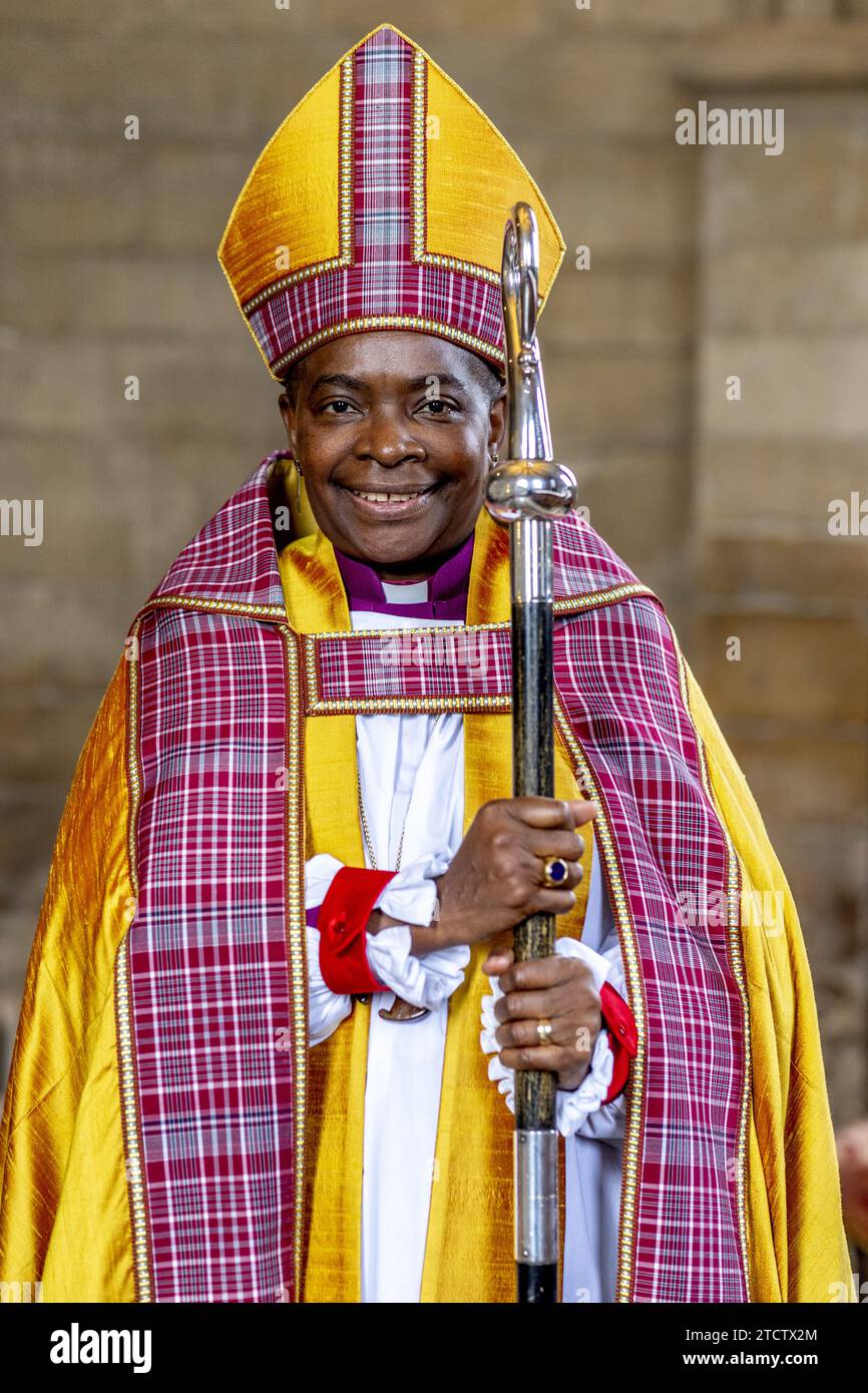 Rose Hudson-Wilkin, bishop of Dover, standing iin Canterbury cathedral ...