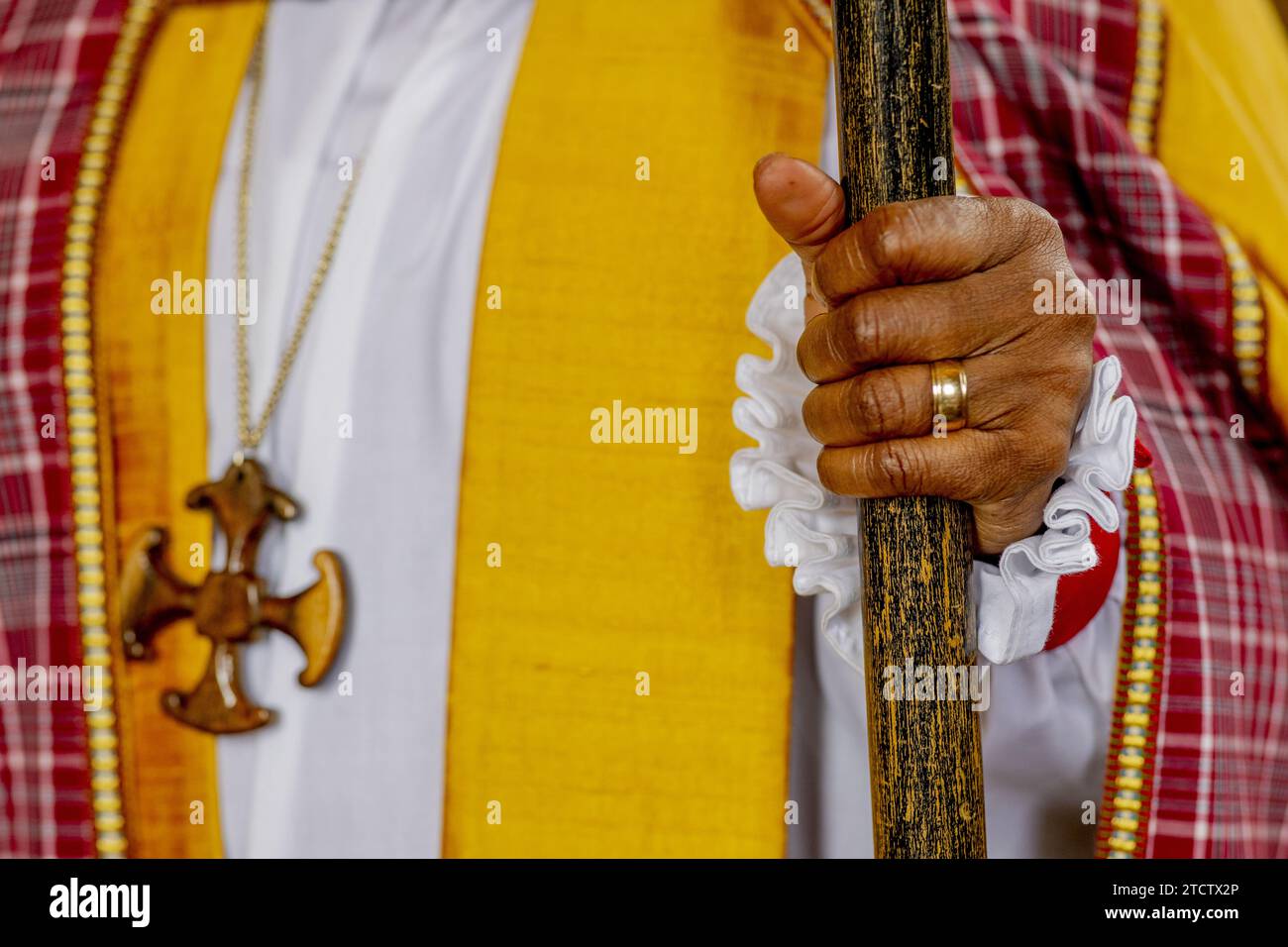 Rose Hudson-Wilkin, bishop of Dover, standing iin Canterbury cathedral ...