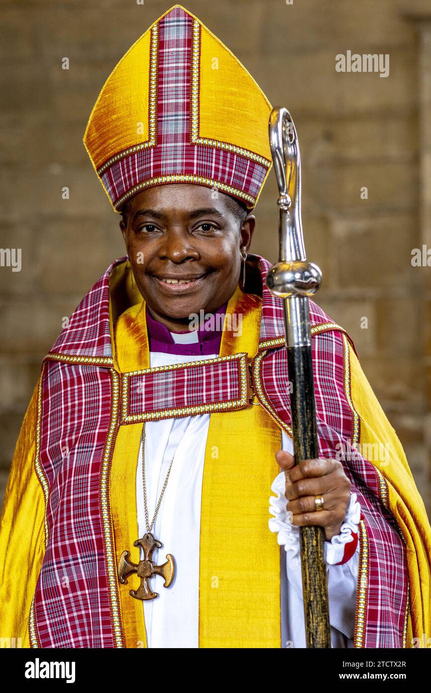 Rose Hudson-Wilkin, bishop of Dover, standing iin Canterbury cathedral ...