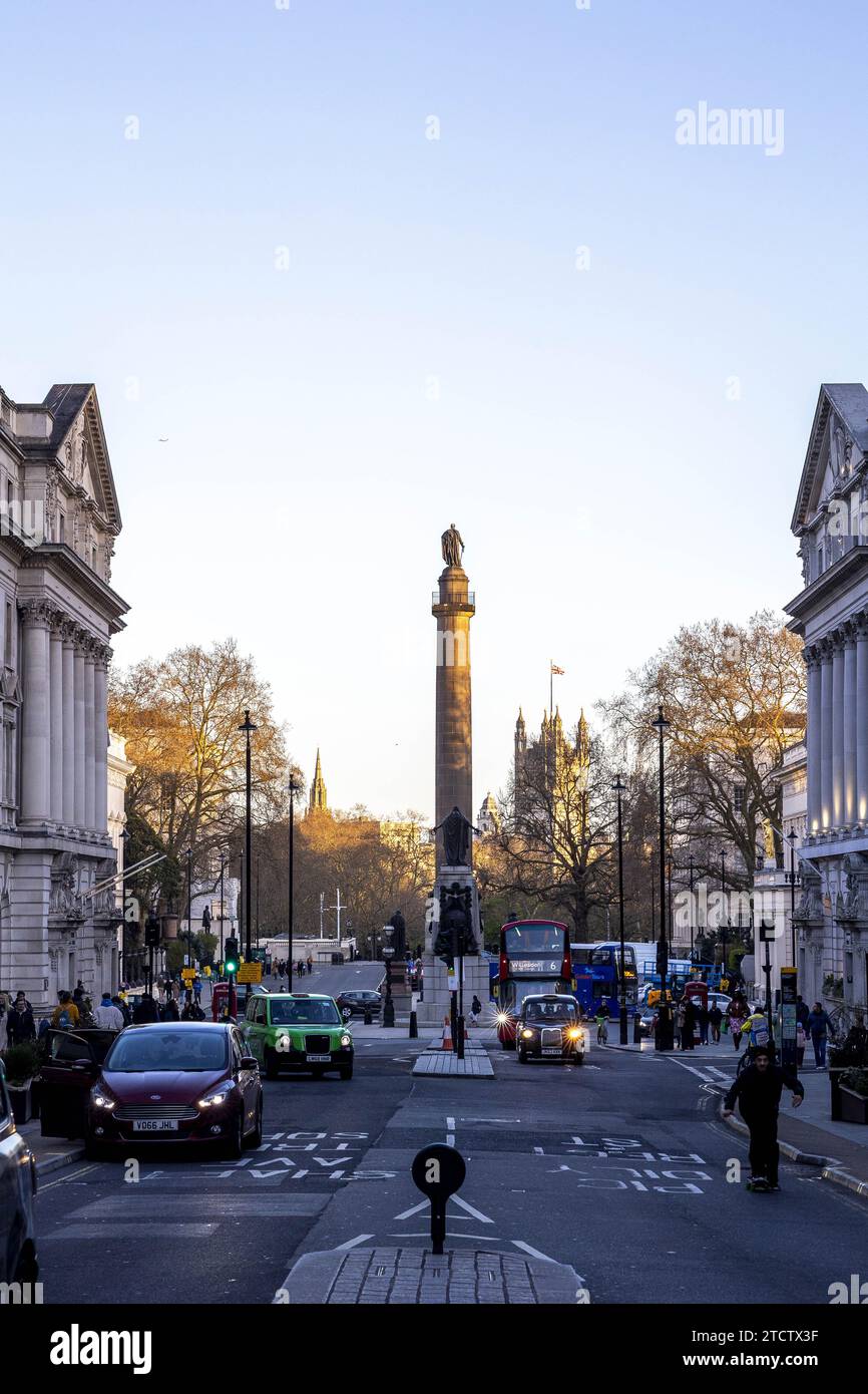 Waterloo place and Duke of York column, London, U.K Stock Photo - Alamy
