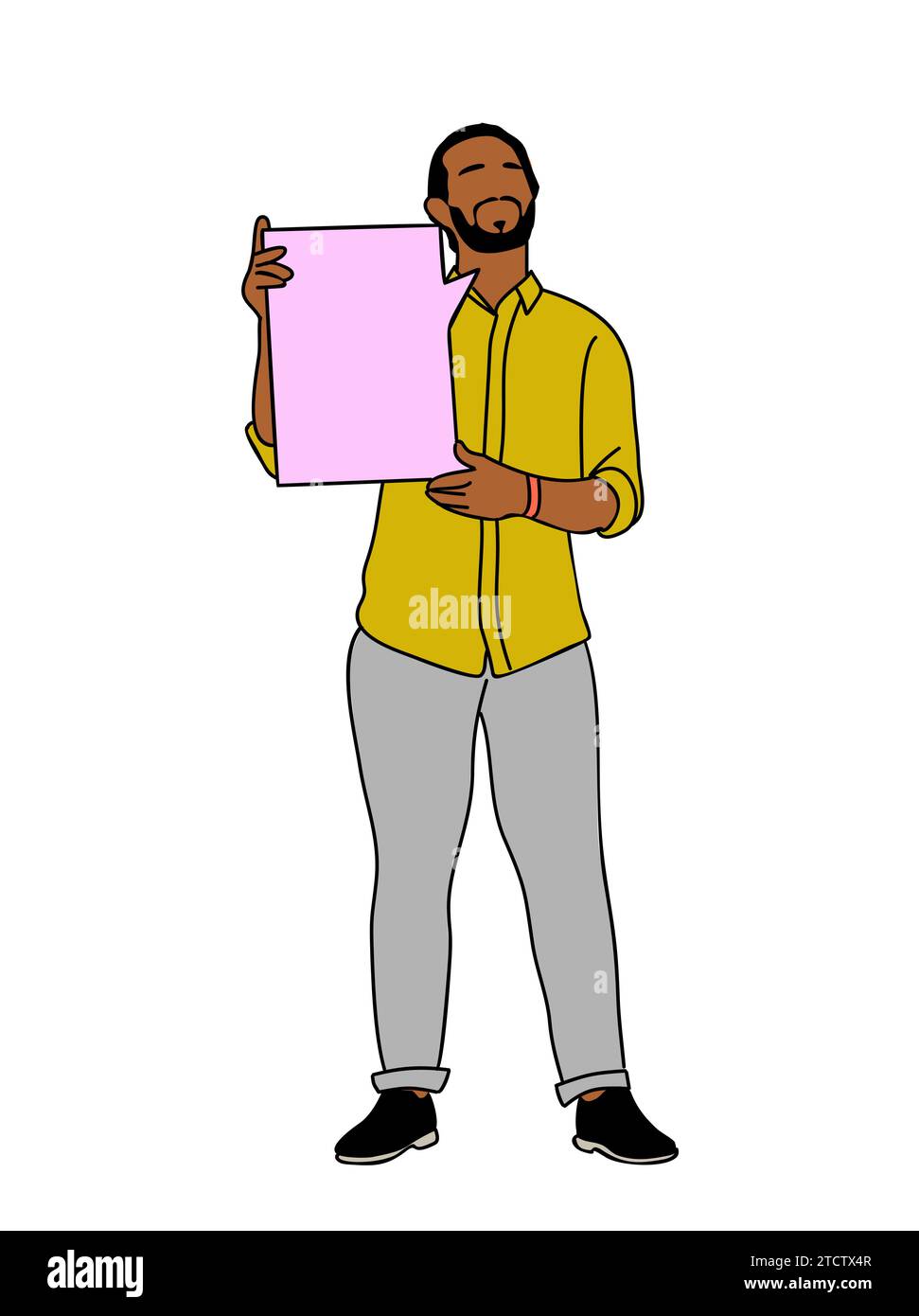 Business man holding speech bubble sign vector Stock Vector Image & Art ...