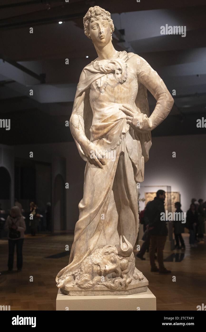 Donatello at the V&A museum, London, U.K. David, marble, about 1409-09 ...