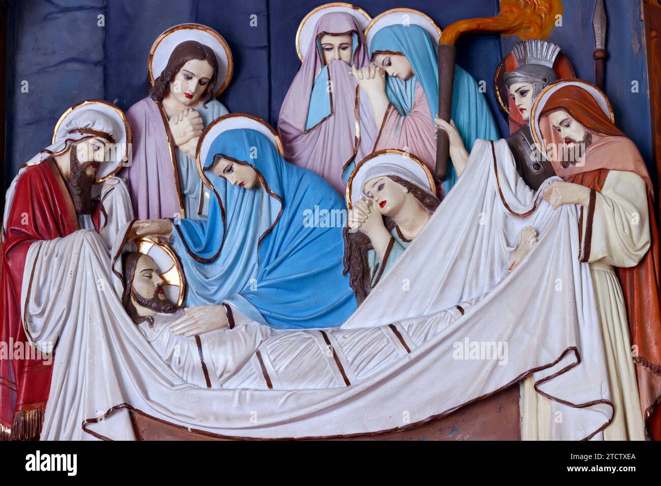 Jesus laid in the tomb hi-res stock photography and images - Alamy