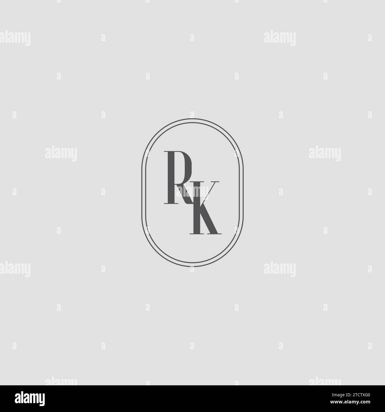 Initial RK wedding monogram logo design vector graphic Stock Vector Image & Art - Alamy