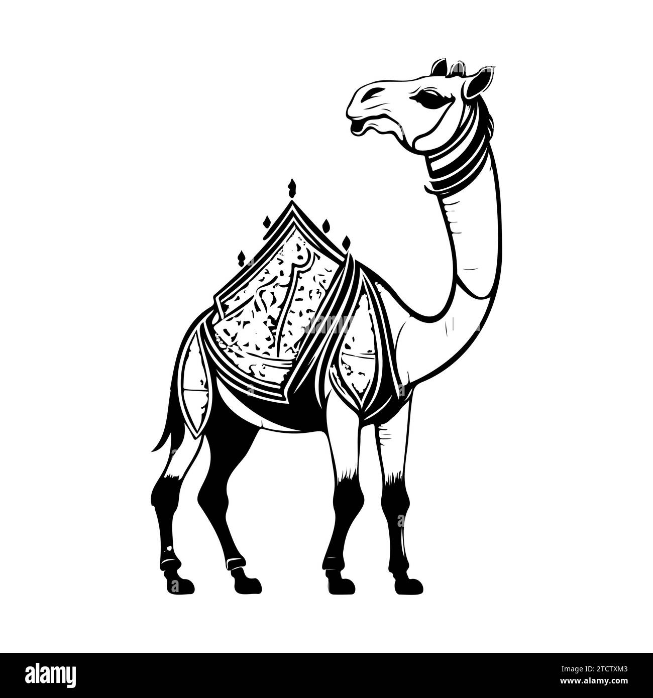 Arabian camel vector vectors Cut Out Stock Images & Pictures - Alamy