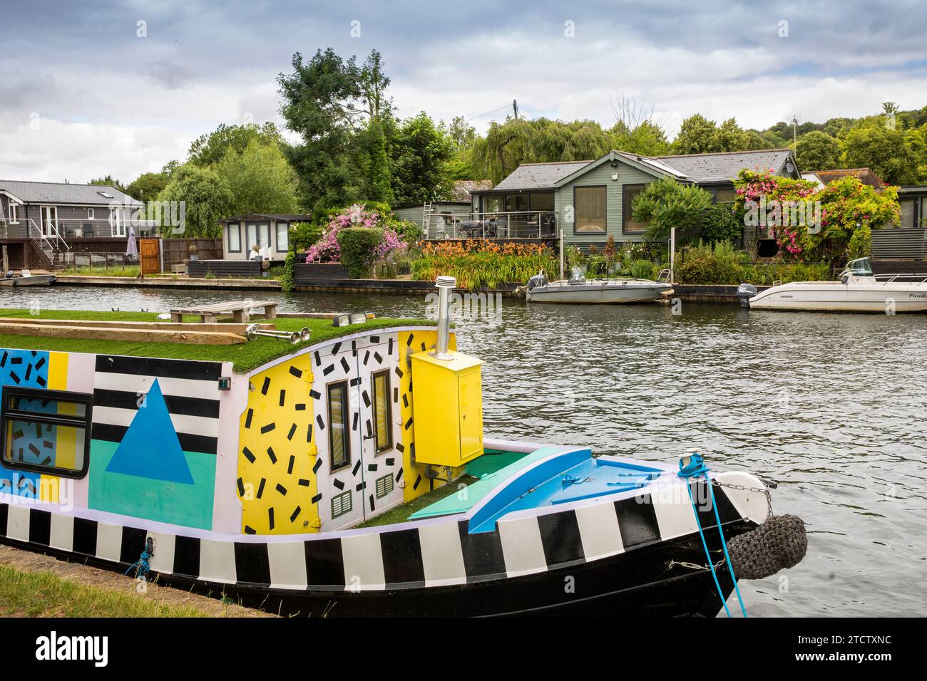 UK, England, Oxfordshire, Henley on Thames, Mill Meadow, Rod Eyot ...