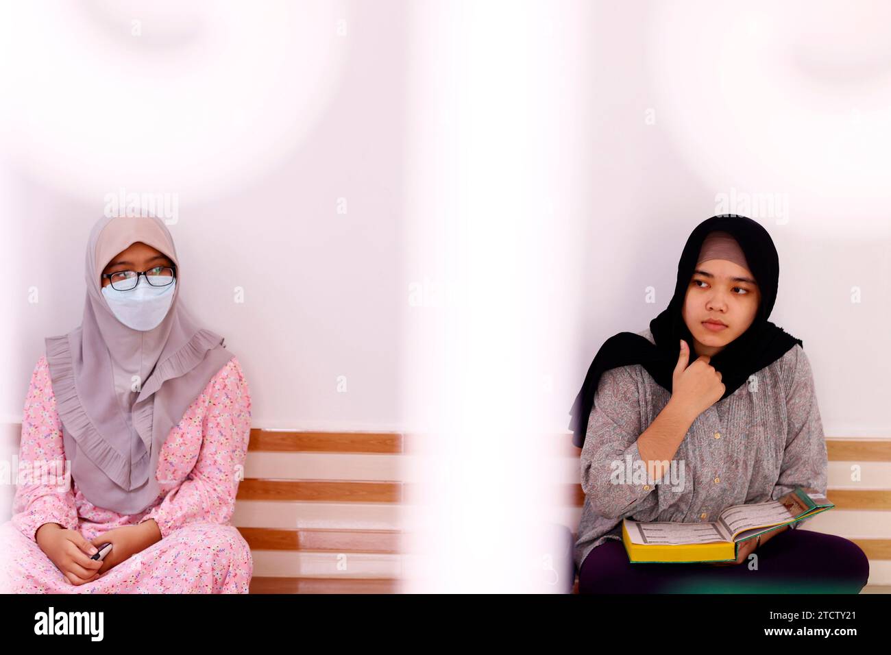Islamic school. Students studying he Holy Quran. Vietnam Stock Photo ...